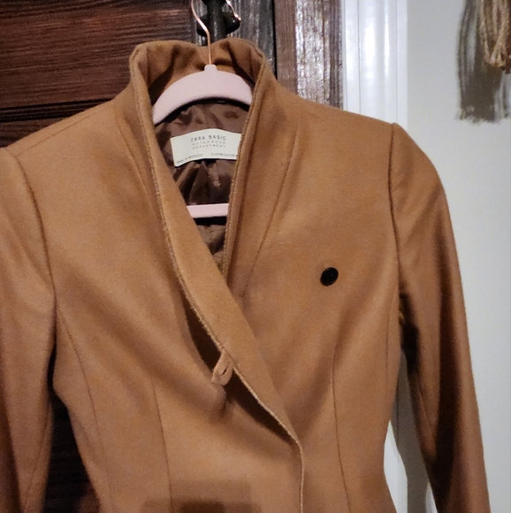 Zara | Jackets & Coats | Zara Womens Basic Wool Coat | Poshmark